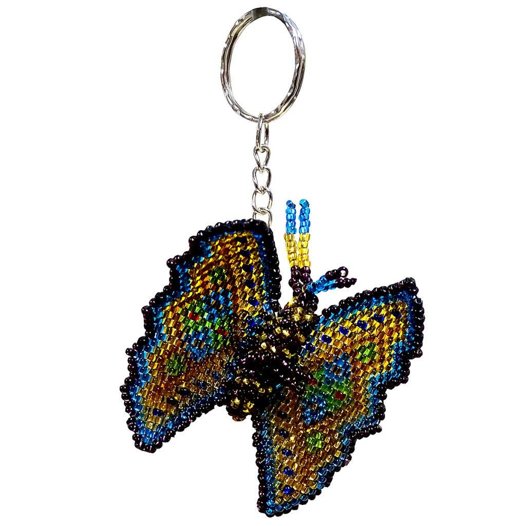Beaded Butterfly Keychain – All The Feels