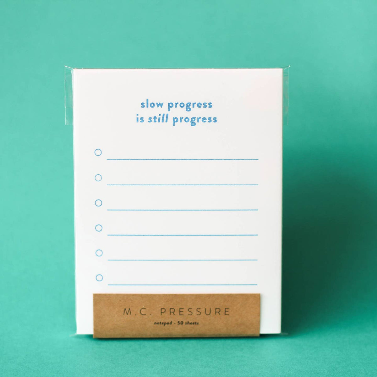 Slow Progress Is Still Progress Notepad – All The Feels