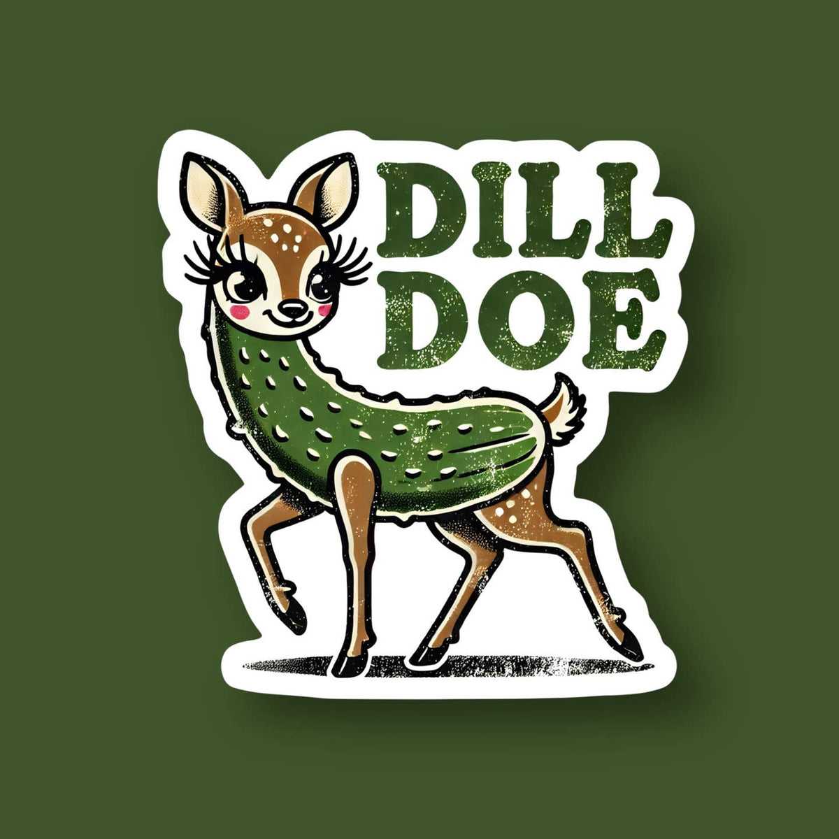 Dill Doe Pickle Sticker – All The Feels