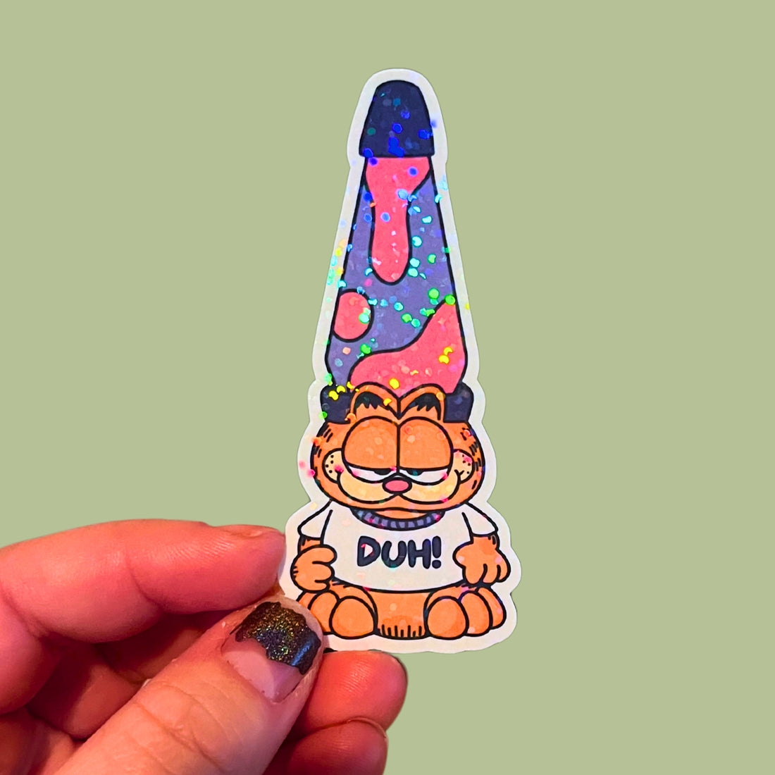 Sarcastic Lava Lamp Cat Sticker – All The Feels