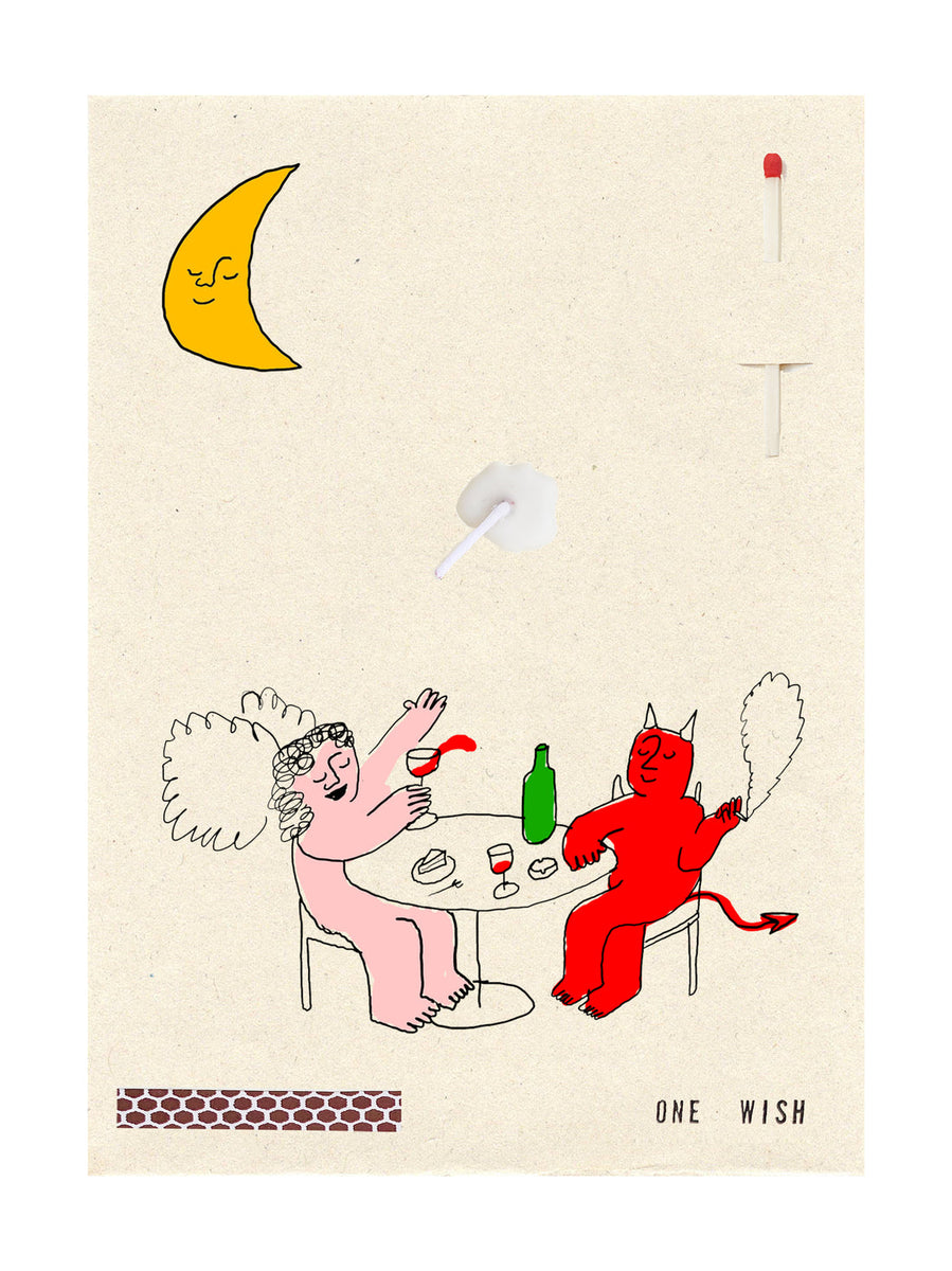 Angel Devil Dinner Wish Card – All The Feels