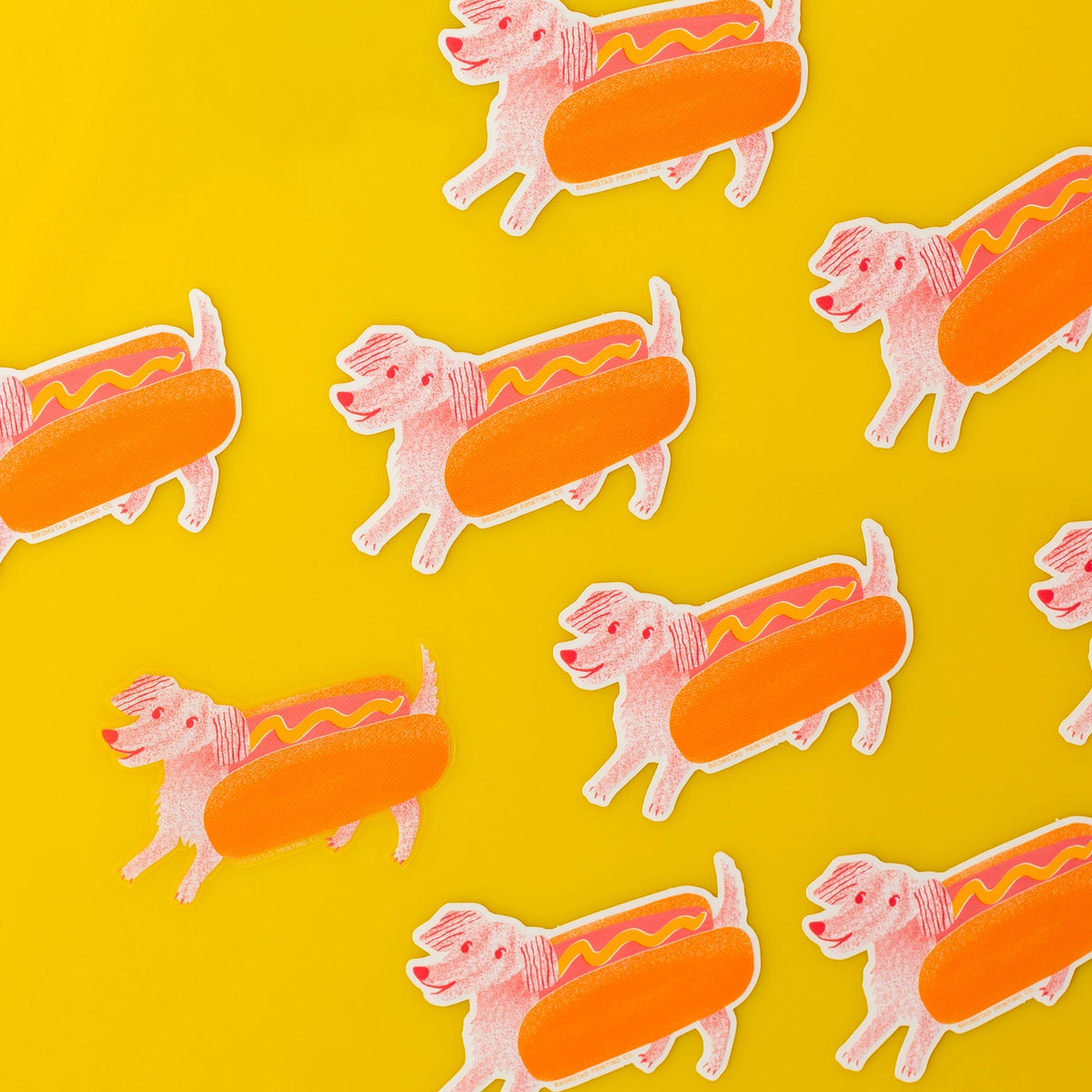 Hot Dog Clear Sticker – All The Feels
