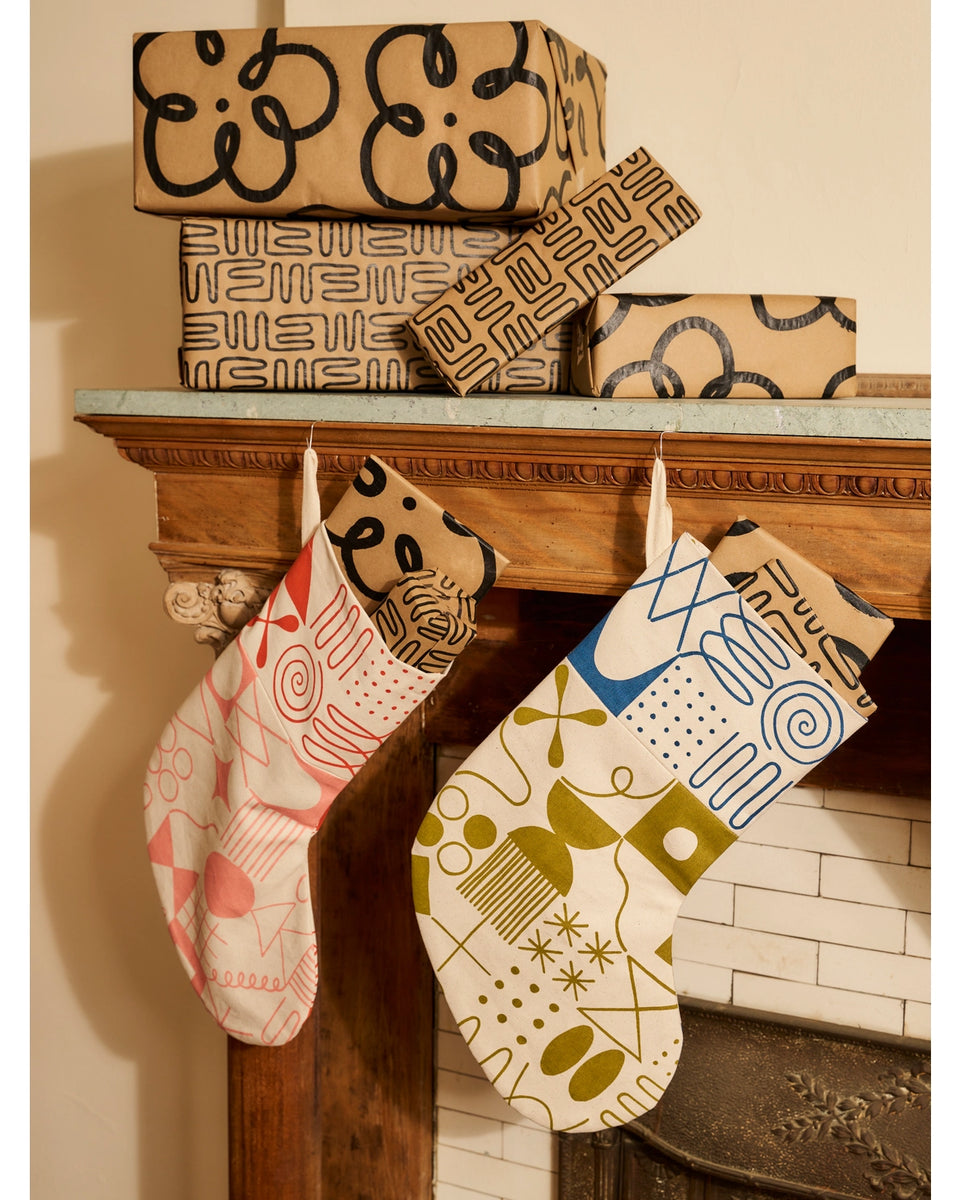 Symbols Stocking - Redwood/Pink – All The Feels