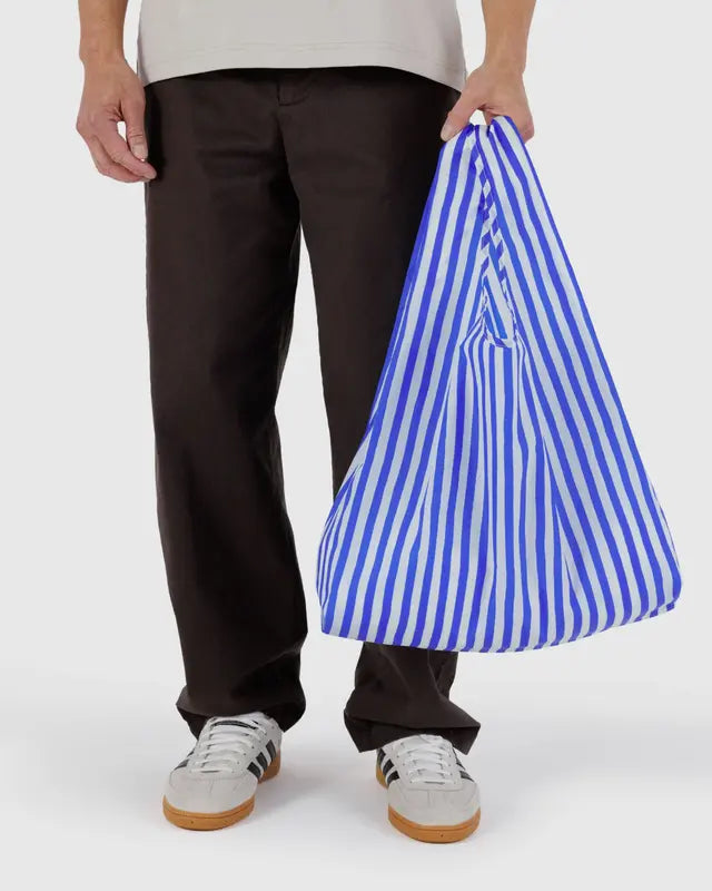 Standard Baggu - Blue Painted Stripe – All The Feels