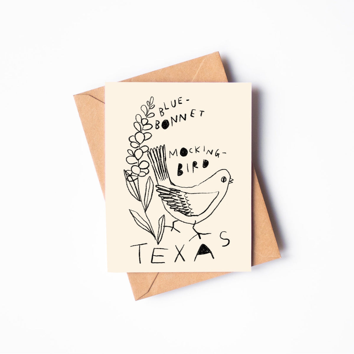 State Flower & Bird Greeting Card - Texas – All The Feels