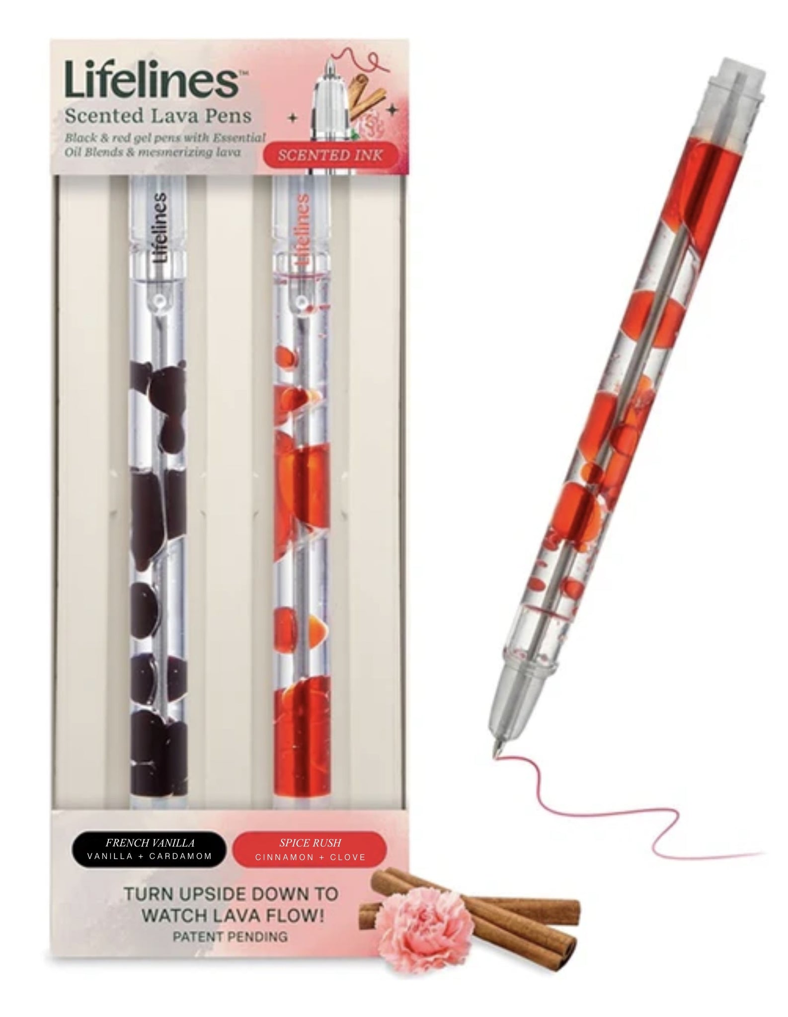 Lifelines Scented Lava Pen Set - French Vanilla & Spice Rush – All The ...